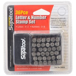 Letter & Number Stamp Set 36 Piece - Kincrome Tools - Kincrome