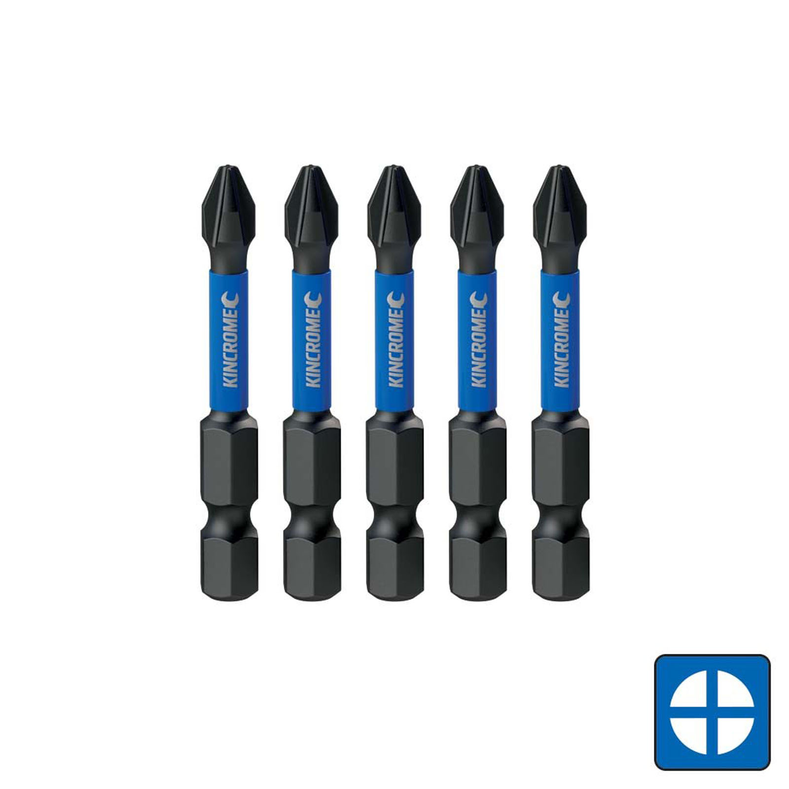 Phillips #3 Impact Bit 50mm 5 Piece - Kincrome Tools - Kincrome
