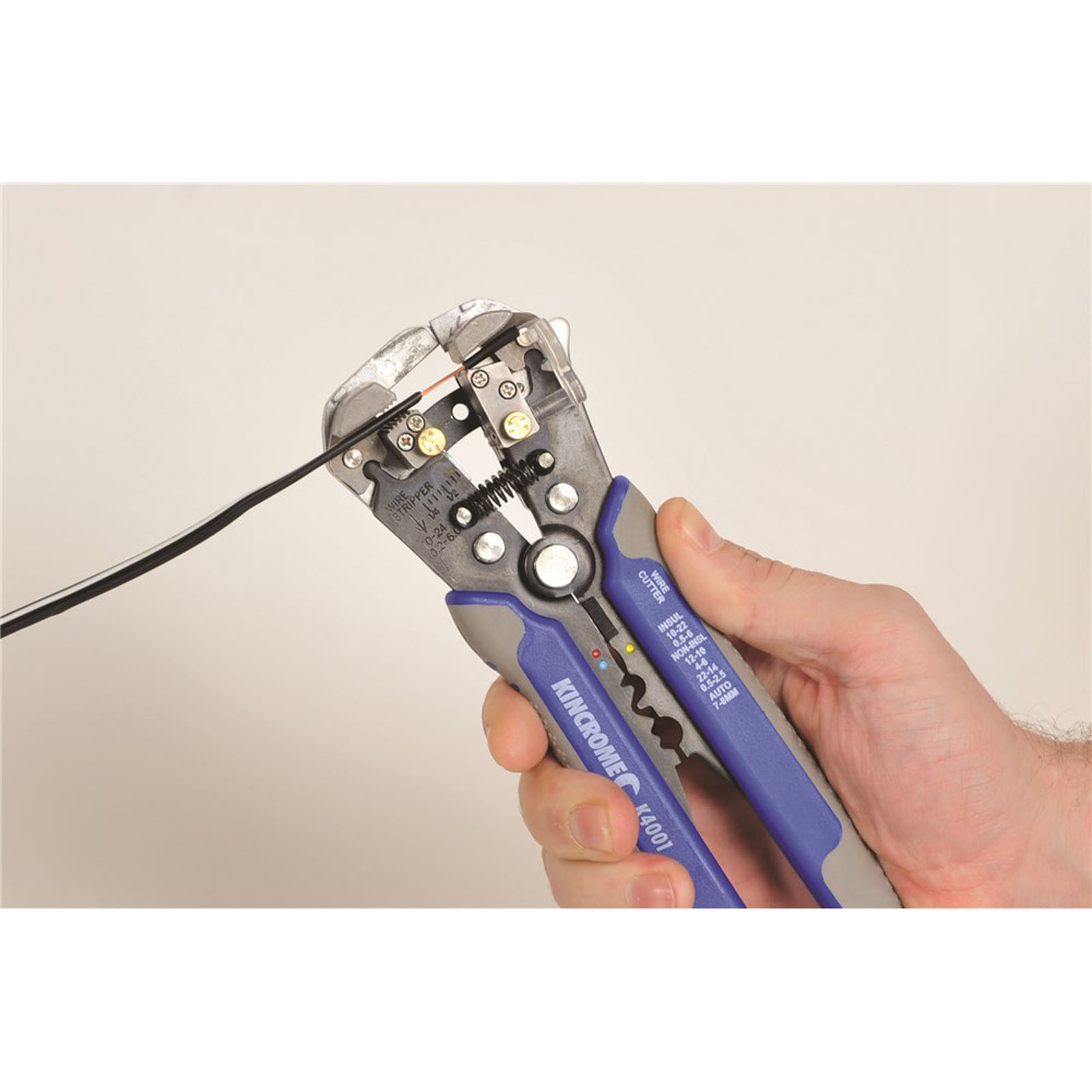 Automatic Wire Stripper With Crimper 200mm (8") - Kincrome Tools - Kincrome