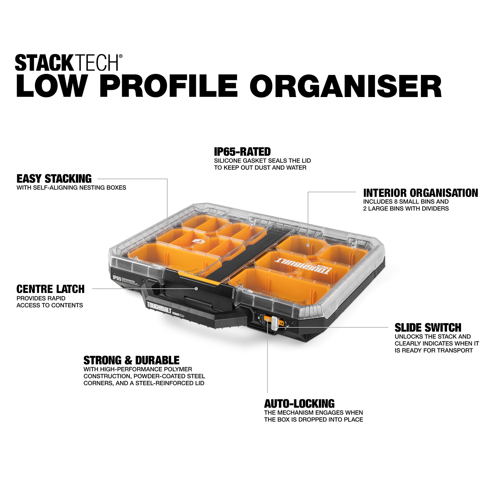 StackTech Low Profile Organiser - Kincrome Tools - Kincrome