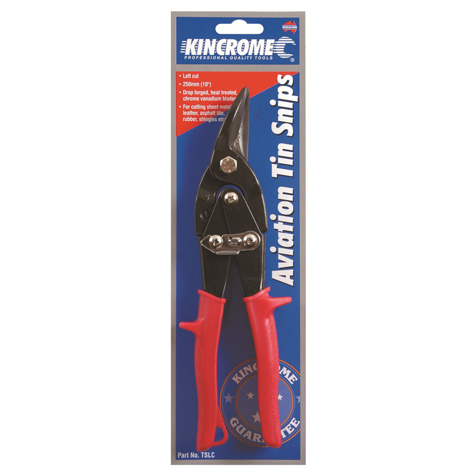 Tin Snip Pliers Left Hand Cut 260mm (10") - Kincrome Tools - Kincrome